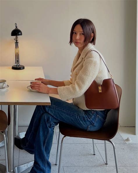 김나영 트위드 자켓 청바지 봄 코디 너무 예뻐 셀린느 까미유 가방 네이버 블로그