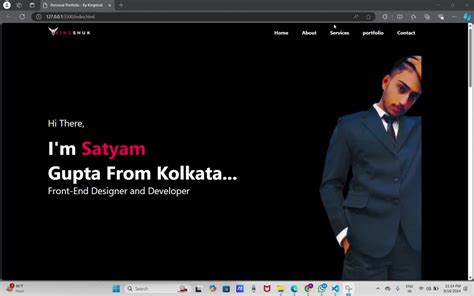 Satyam Gupta On Linkedin Codsoftinternship Portfoliowebsite Html