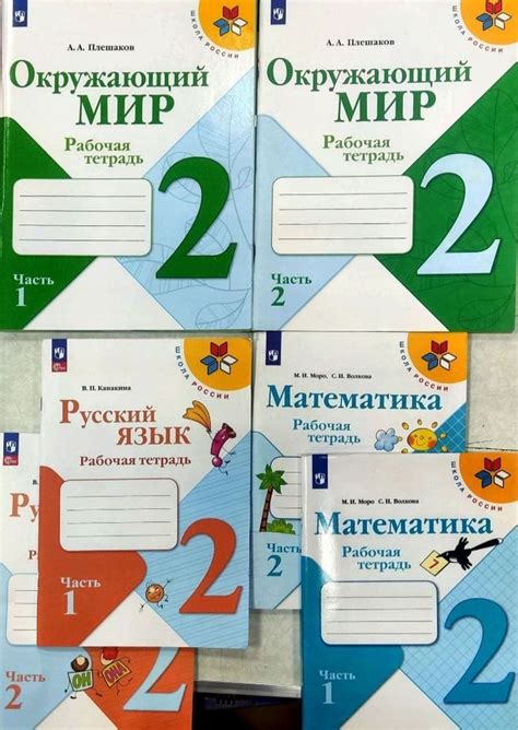 НАБОР НА 1 УЧЕНИКА ДЛЯ 2 КЛАССА РАБОЧИЕ ТЕТРАДИ УМК Школа России 2022 2023 ФГОС Волкова