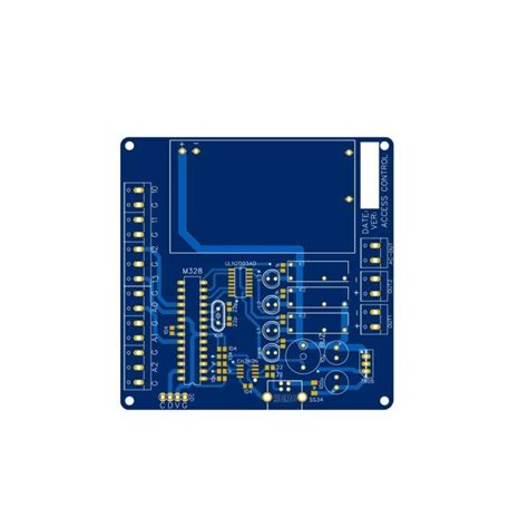 Pcb For Atmega328 3 Relay Access Control Board