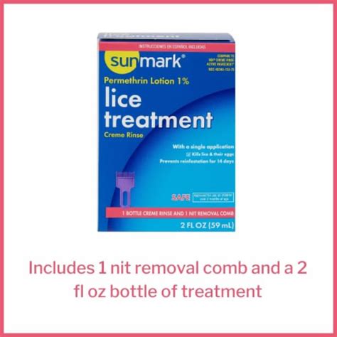 Sunmark Permethrin Lice Treatment Kit 2 Oz Bottle 1 Ct Ralphs