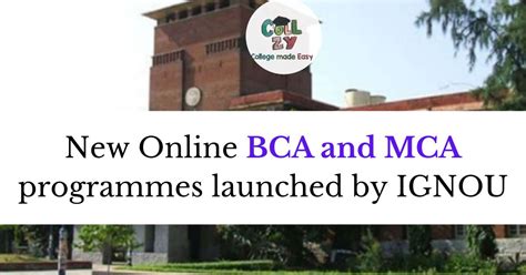 New Online Bca And Mca Programmes Launched By Ignou
