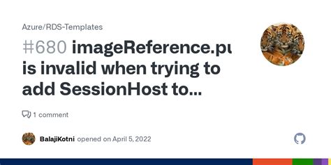 imagereference publisher is invalid when trying to add sessionhost to