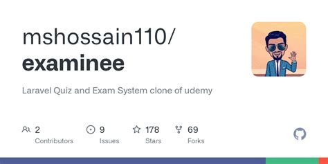 GitHub Mshossain Examinee Laravel Quiz And Exam System Clone Of Udemy