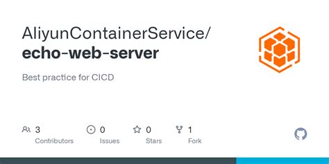 Github Aliyuncontainerservice Echo Web Server Best Practice For Cicd