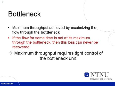 1 Throughput Maximization By Improved Bottleneck Control Elvira