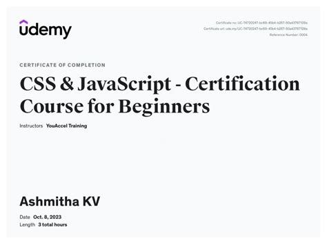 Ashmitha Kv On Linkedin Completed The Online Course On The Topic Css