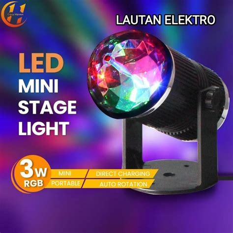 Jual Lampu Disco Autolux Stand Led Mini Stage Light And Sensor Music