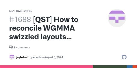 Qst How To Reconcile Wgmma Swizzled Layouts Presented In Ptx Docs With Cutlass Gmmadescriptor
