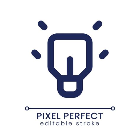 Messenger Features Pixel Perfect Linear Ui Icon Lightbulb Idea And