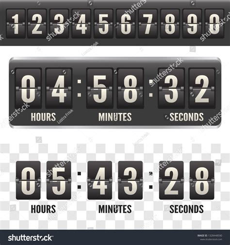 Countdown Flip Board Scoreboard Flip Countdown Stock Vector Royalty Free 1328448590 Shutterstock