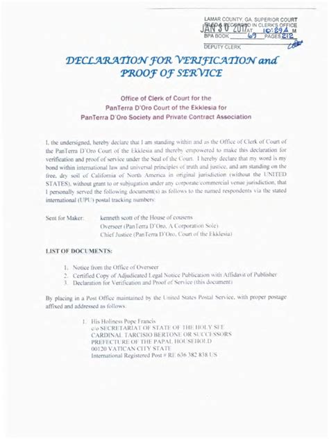 Declaration Part 4 Pdf United States Postal Service Mail