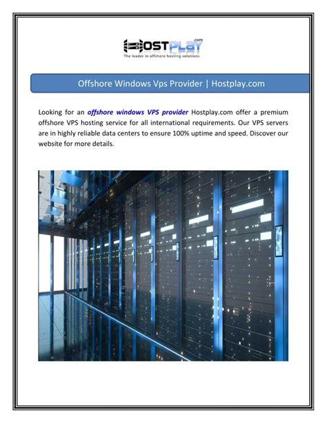 PPT Offshore Windows Vps Provider Hostplay PowerPoint