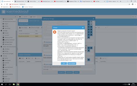 Pobleme With Docker Docker Openmediavault