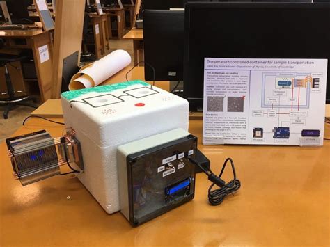 temperature controlled container for sample transportation arduino project hub