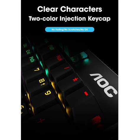 AOC GK410 RGB Blue Switch Mechanical Keyboard