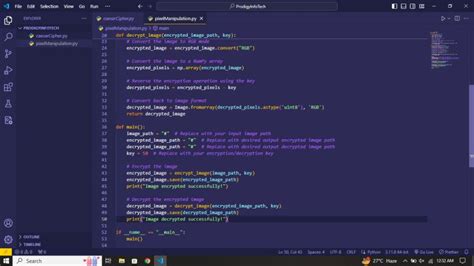 Pritesh Kumar On Linkedin Prodigyinfotech Cybersecurity Imageencryption Internship Infosec