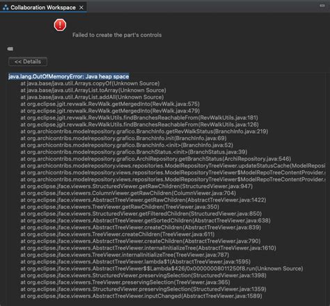 Bug When Open Taggle Collaboration Workspace · Issue 206 · Archimatetoolarchi Modelrepository