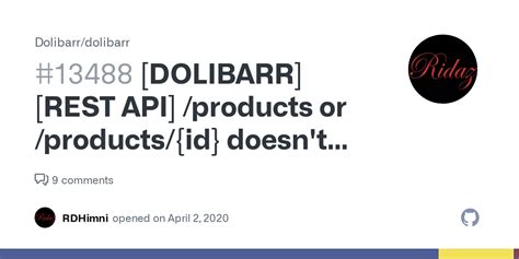 DOLIBARR REST API Products Or Products Id Doesn T Return Pictures Issue