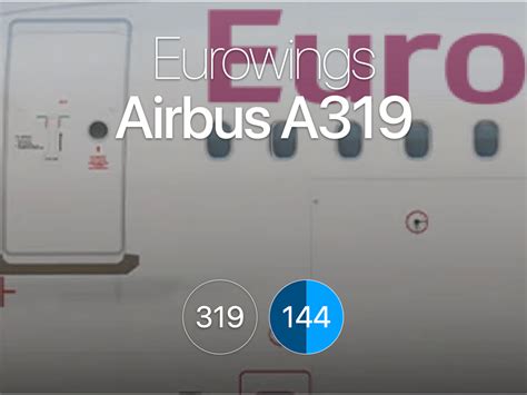 Ew Airbus A319 Type 1 Aerolopa Detailed Aircraft Seat Plans