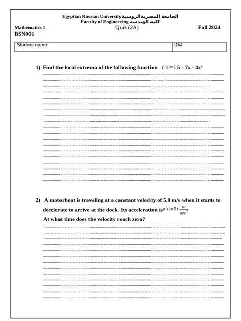 samples of quiz 2 fall 2024 math 1[1] pdf acceleration kinematics