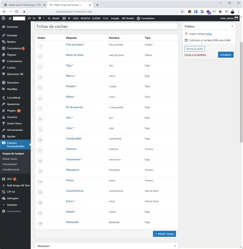 acf custom fields custom posts y custom taxonomies en wordpress