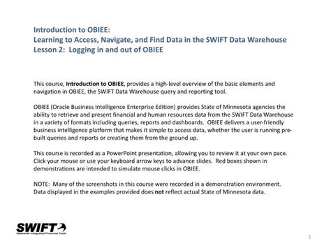 PPT Introduction To OBIEE PowerPoint Presentation Free Download ID