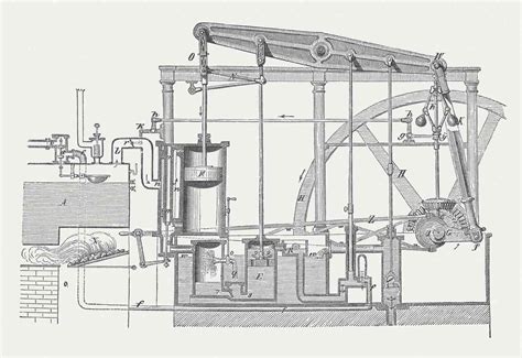 Steam Engine Industrial Revolution Diagram
