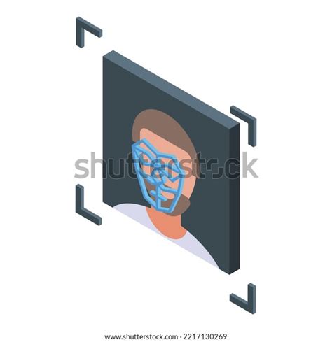 Face Detection Icon Isometric Vector Data Stock Vector Royalty Free 2217130269 Shutterstock
