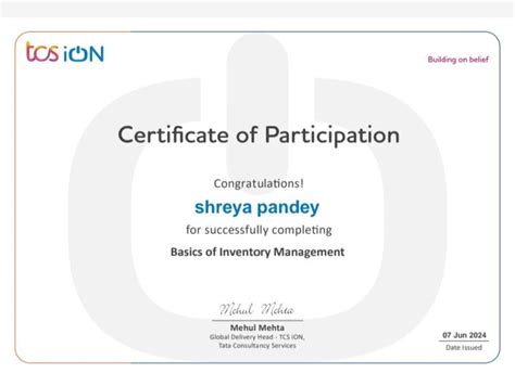 shreya pandey on linkedin tcsion