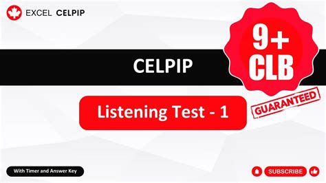 Celpip Listening Practice Test With Answers Celpip Listening Mock Test Youtube