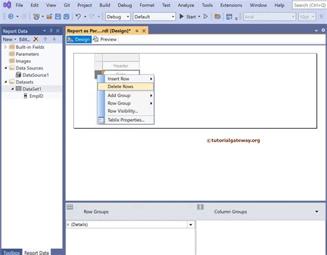 Ssrs Reports As Parameter Value