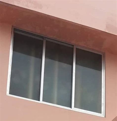 Polished 5 Mm Rectangle Aluminium Sliding Window For Home Modern At