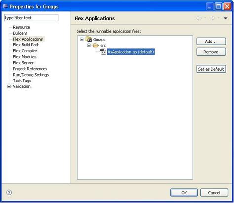 Actionscript How To Set An As Class As Default Application In Flex 4 Project Stack Overflow