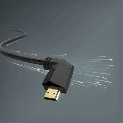 High Speed HDMI Cable Plug Plug 90 Ethernet 1 5 M