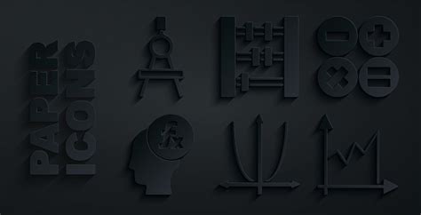 그래프 일정 차트 다이어그램 계산기 함수 수학적 기호 아바쿠스 및 드로잉 나침반 아이콘을 설정합니다 벡터 0명에 대한 스톡 벡터 아트 및 기타 이미지 Istock