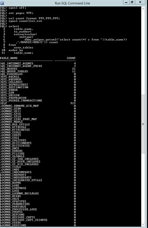 Querying Your Mssql Mysql Oracle Db Server For Number Of Rows
