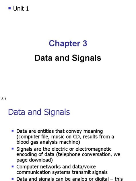 Chapter 3 Data And Signals Pdf Signal To Noise Ratio Bandwidth