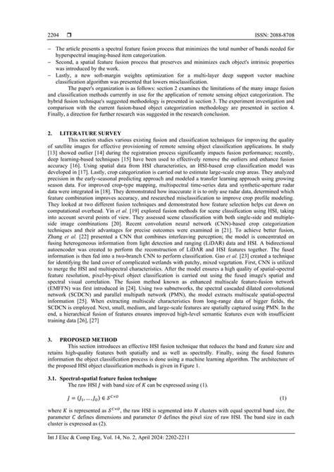 Hyperspectral Object Classification Using Hybrid Spectral Spatial