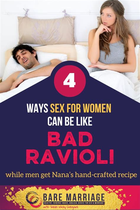 New Research Series Is Sex Like Bad Ravioli Bare Marriage