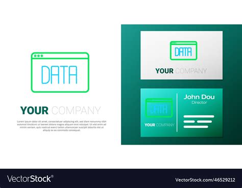 Line Data Analysis Icon Isolated On White Vector Image