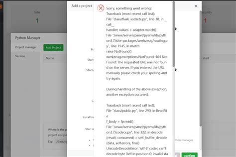 python manager can t working aapanel free hosting control panel one click lamp lemp
