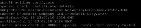 Apic M2 After Discovering Inactive Switches With Certificate Error