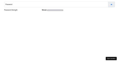 zxcvbn ts react password strength field codesandbox