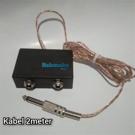 Jual Pararel Mic 2 Input Kabel Panjang 1 2 Meter Converter Mic Dynamic Soundcard Amplifier