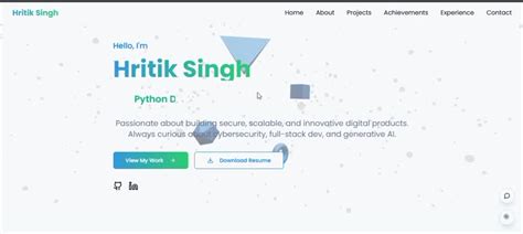 Portfolio Webdevelopment Reactjs Frontenddev Threejs Emailjs