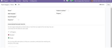Project Stages In Odoo 16 Project Management App Odoo V16 Community Edition Book