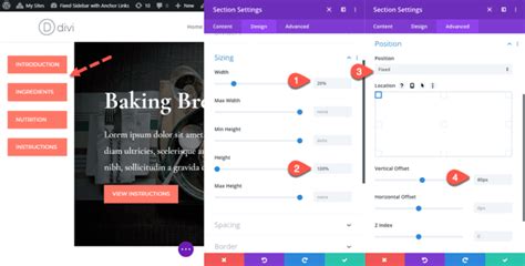 How To Build A Responsive Fixed Sidebar With Smooth Scrolling Anchor Links With Divi
