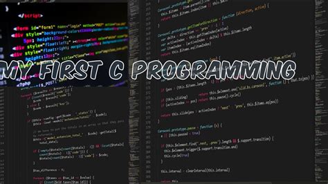 Part1 C Programming Video Youtube