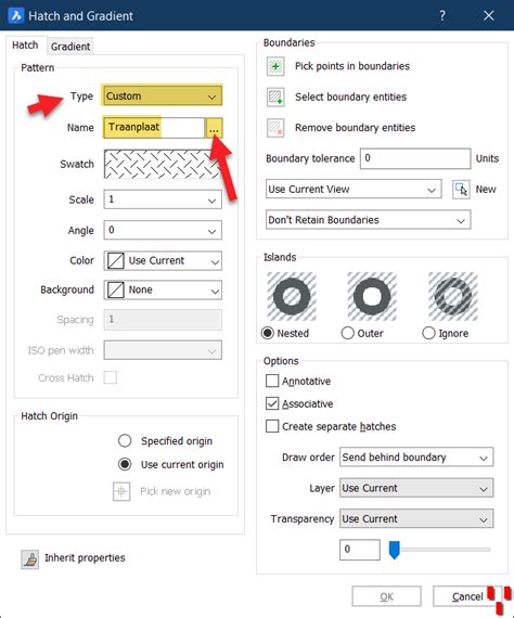 Traanplaat Arcering Voor Autocad En Bricscad Rodema Engineering Bureau Voor Cad Ondersteuning